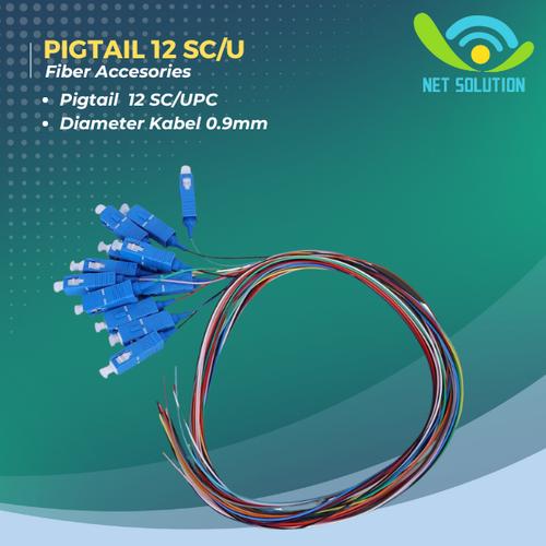 Jual Fiber Optic Pigtail 12 Core SC /UPC 0.9mm Single Mode|12 Core SC ...