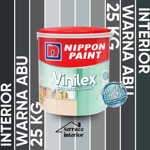 Jual Cat Tembok Vinilex Silver Ion Nippon Paint Interior Warna Abu 25kg ...