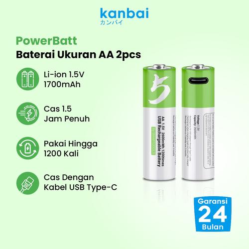 Jual Smartoools Battery AA Type-C 1.5V Rechargeable 2 pcs Original ...