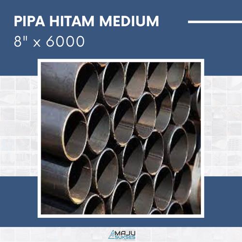 Jual Pipa Hitam Medium SPS 8 inch x 6000. Sertifikat - Jakarta Barat - Maju Sukses Steel | Tokopedia
