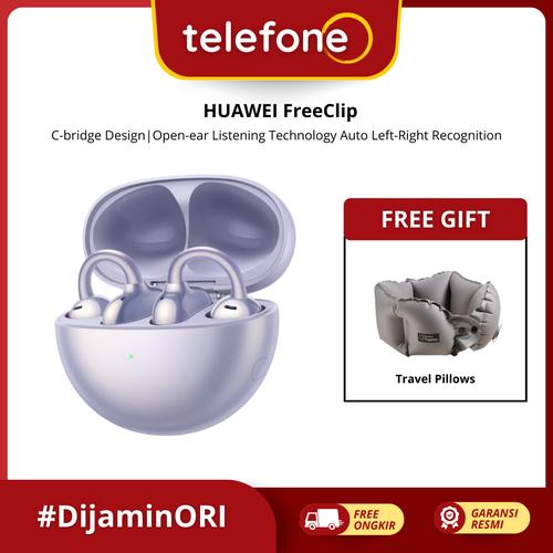 Jual HUAWEI FreeClip Open-Ear TWS Earphone | C-Bridge Design | 36Hour ...