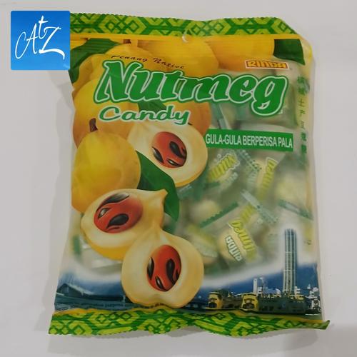 Jual Permen gula - gula rasa pala RINDA Penang Native Nutmeg Candy 200g ...