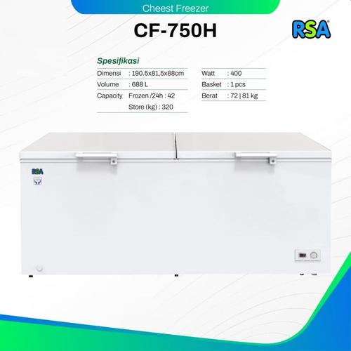 Jual RSA CF-750 Chest Freezer 688 Liter CF-750H CF 750H - Kota Semarang ...
