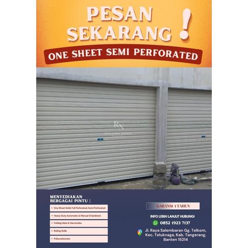 Jual Rolling door pintu toko one sheet semi perforated rolling door ...