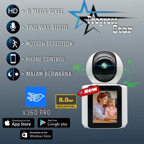 Promo IP Camera Cctv Wifi 8MP Komunikasi 2 Arah Dengan Video Call ...