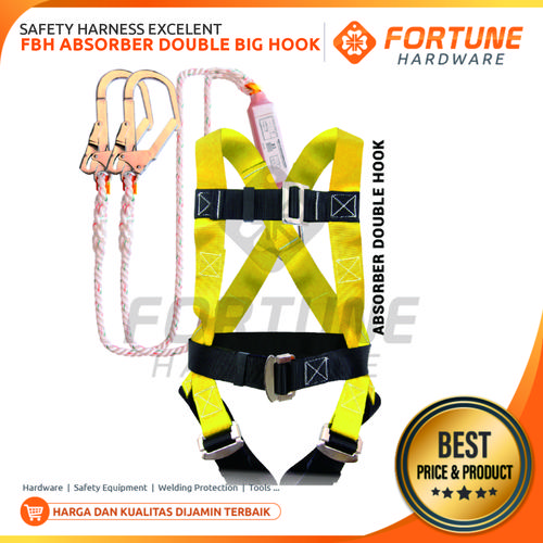 Jual Safety Harness Absorber Double Big Hook / Full Body Harness ...