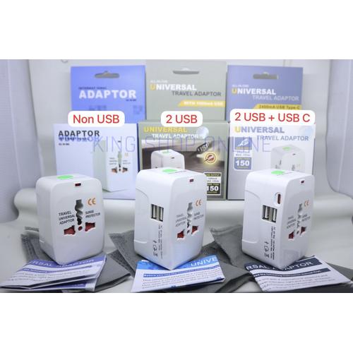 Jual Travel Adaptor Universal Internasional / Colokan Converter EU US ...