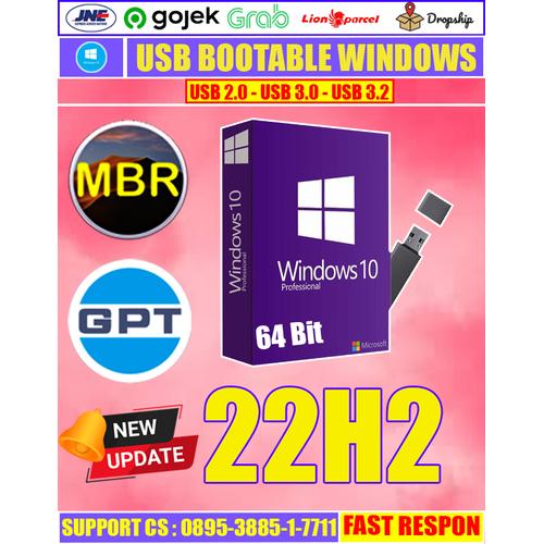 Jual Usb Bootable Win 10 Pro 64bit UEFI & MBR - 16gb 3.0 - Kota ...