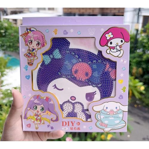 Jual DIY Painting Sticker Diamond Sanrio Kuromi Bingkai ZS166 - LABUBU ...