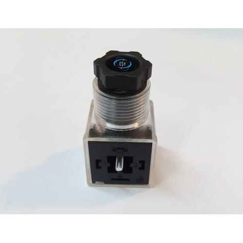 Jual Din Plug AC / Socket Coil / Socket Solenoid / Connector with Lamp ...