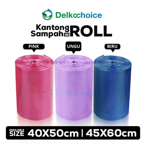 Jual KANTONG PLASTIK ROLL | PLASTIK SAMPAH | TRASH BAG BIRU 45X60 ...