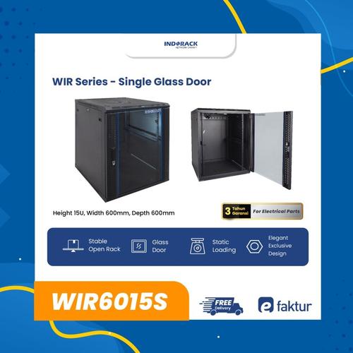 Jual INDORACK WIR6015S WALLMOUNT RACK 15U DEPTH 600MM SINGLE DOOR ...