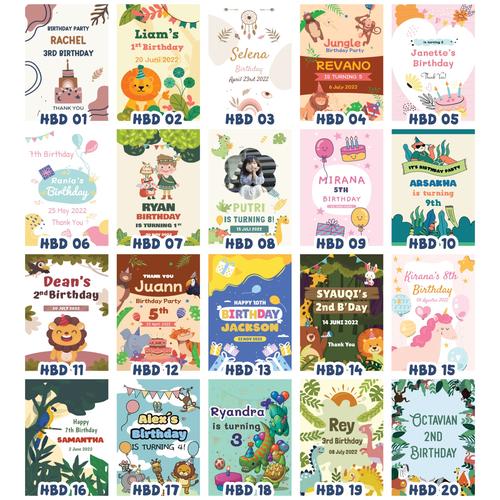 Jual Hang Tag Ulang Tahun Anak Pola A3 |Tag Souvenir Hampers Anak ...