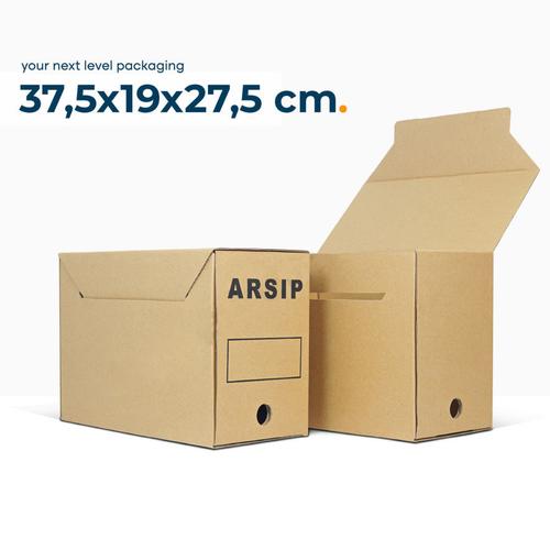 Jual Kardus File Dokumen Box Arsip Kantor Odner Tebal Dus 37x19x27cm - coklat polos - Jakarta ...