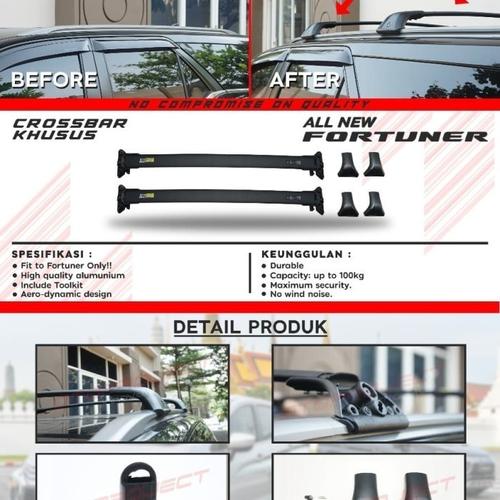 Jual OTOPROJECT Cross Bar / Crossbar All New Fortuner VRZ TRD 2016 2017 ...