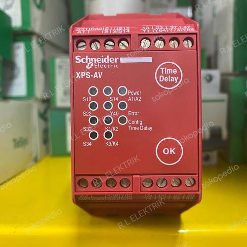 Jual Time Delay XPS-AV Schneider Safety Relay 220v AC 24v DC - Jakarta ...