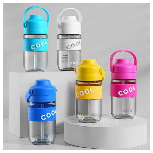 Promo TKK 1017 Botol Minum Aesthetic 500ml Botol Air Minum Sedotan 500ML Botol Minum Vira - Biru ...