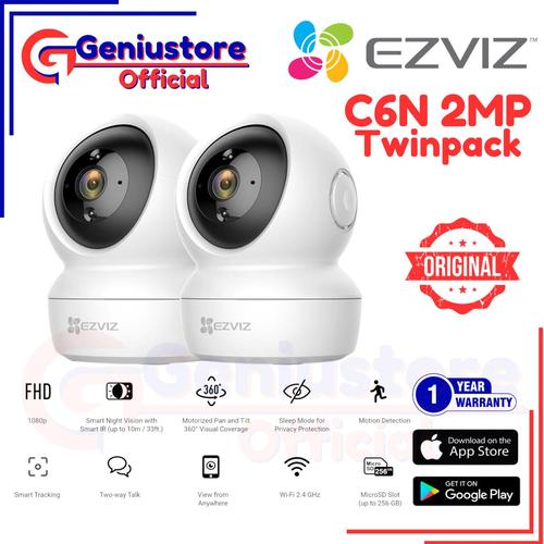 Jual CCTV EZVIZ C6N 2 pack 2mp Smart Home wifi camera(2 cctv) - Jakarta ...