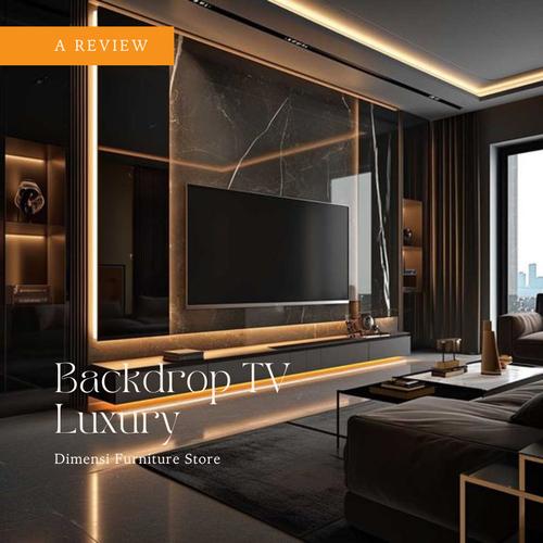 Jual Backdrop TV Luxury Bahan multiplek finishing HPL - Jakarta Timur ...