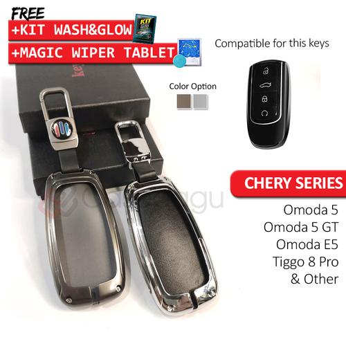 Promo Chery Omoda 5 2023 2024 2025 - Alloy Leather Case Kunci Mobil ...