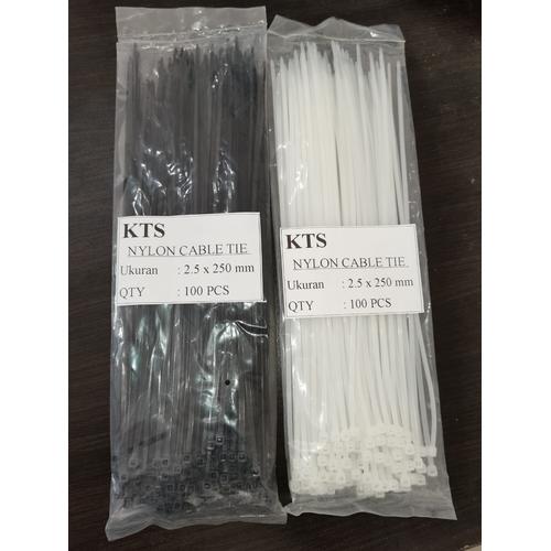 Jual Kabel Ties 2.5x250mm/ 2.5x300mm Hitam/Putih - 2.5x300 mm, Hitam ...