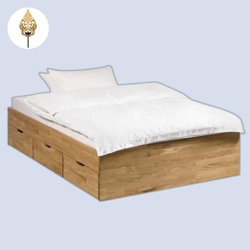 Jual DIPAN KAYU SOLID MAHOGANY DIVAN 2 LACI REL STORAGE BED SINGLE BED ...