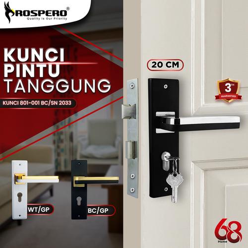 Jual Kunci Pintu Tanggung Prospero / Gagang Pintu Black Doff Premium ...