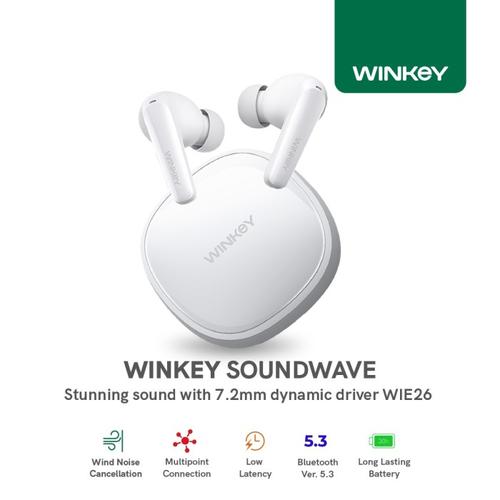 Promo WINKEY TWS Bluetooth Earphone Soundwave ENC Low Latency - WIE26 ...