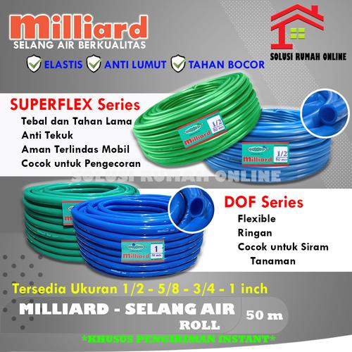 Jual Selang Air MILLIARD ROLL Harga Per 50 meter DOF – SUPERFLEX 1/2 5/ ...