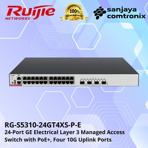 Jual RUIJIE RG-S5310-24GT4XS-P-E 24-Port GE Electrical Layer 3 Managed ...