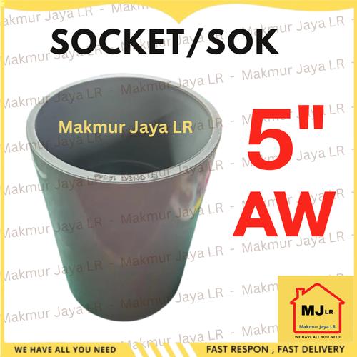 Jual Sok 5" 5 inch Socket Sambungan Pipa PVC 5 dem Sock Shock Soket ...