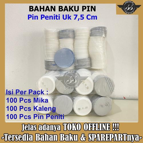 Jual Bahan baku Pin 75mm / Bros ukuran 75mm polos - Pin Peniti 32 ...
