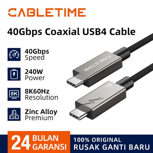 Promo Kabel Data USB 4 8K PD 100W 240W High Speed Data Transfer Prime ...