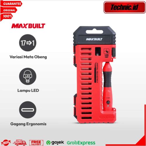 Jual Maxbuilt Set 17 Pcs Obeng Presisi Dengan Lampu Led Precision S/Driver W/LED Light Maxb Set ...