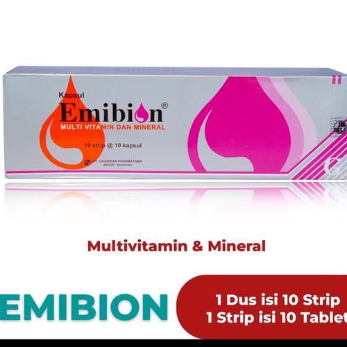 Jual EMIBION STRIP 10 TABLET Sebagai Multivitamin dan Mineral - Jakarta ...