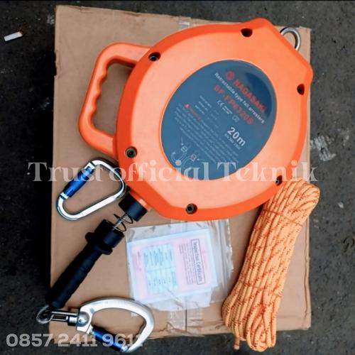 Jual Nagasaki Fall Arrester 20 Meter Retractable Safety Alat Pengaman ...