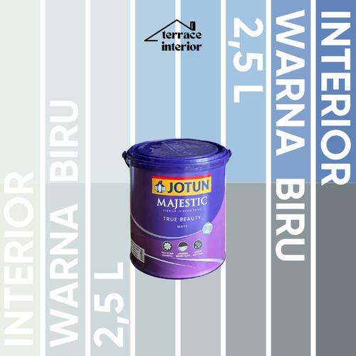 Promo Cat Tembok Majestic Matt Interior Jotun warna Biru 2.5 L - Blue ...
