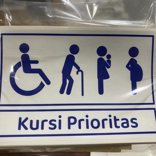Jual STIKER KURSI PRIORITAS UKURAN 15 X 20 CM,STIKER SIGN RAMBU K3 - 15 ...