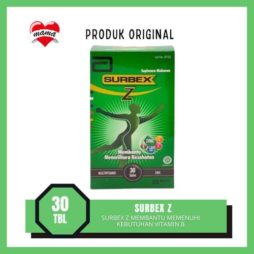 Jual Surbex Z box 30 tablet - Multivitamin Lengkap & ZINC - Jakarta ...