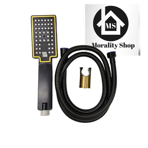 Jual Handshower 2in1 Kotak Kombinasi Hitam Emas Hand Shower Mandi ABS ...