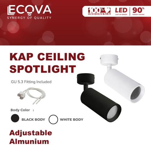 Jual ECOVA Kap Lampu Ceiling Spotlight Mr16 GU 5.3 Dekorasi Murah ...