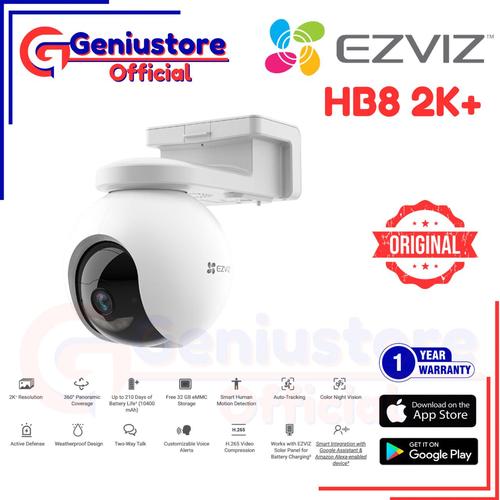 Jual EZVIZ HB8 2K+ 4MP SMART HOME IP Camera CCTV OUTDOOR 1440p BATTERY ...