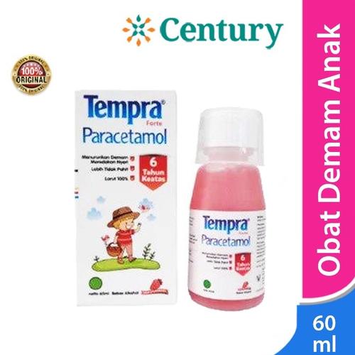Jual Tempra Forte Paracetamol Rasa Strawberry 60ML / Demam / Demam Bayi ...