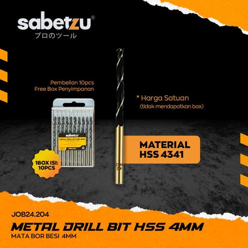 Jual Mata Bor Besi 4 MM HSS Material 4341 Titanium Coat 4mm - HSS Twist ...