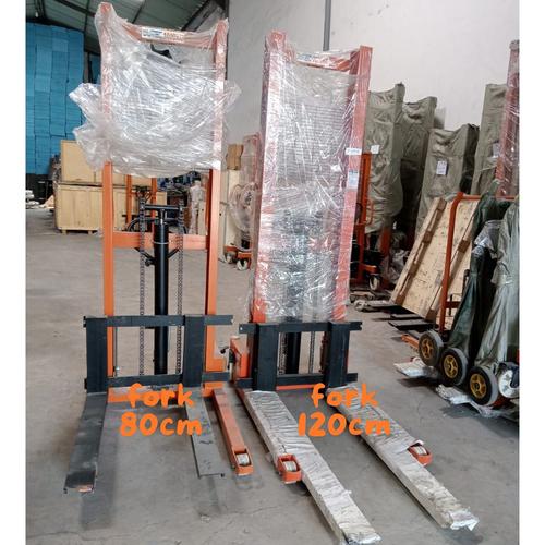 Jual 2 Ton 1.6 Meter FORK 1.2m Hand Stacker Manual / Forklift Manual - Kota Surabaya - alat ...