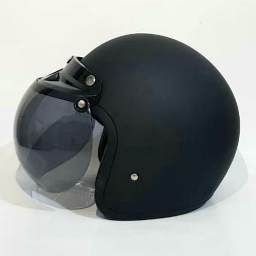 Promo HELM BOGO SNI POLOS HALF FACE MODEL RETRO DEWASA UKURAN L BUSA ...