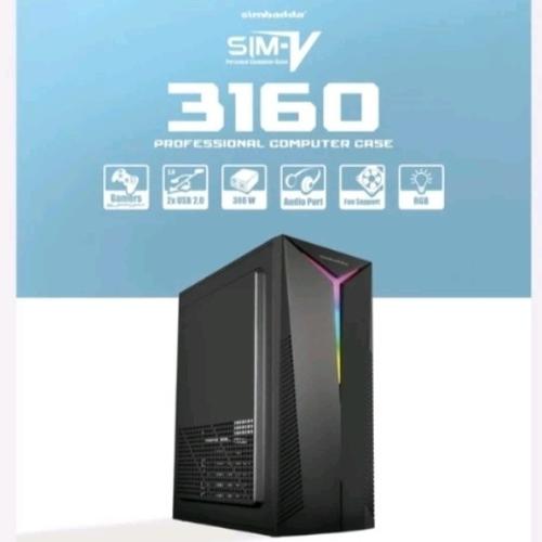 Jual Casing PC Simbadda Sim V 3160 + PSU 380 Watt Casing Komputer V3160 ...