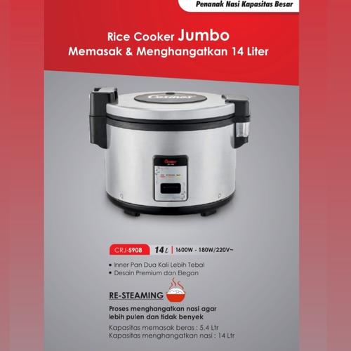 Jual RICE COOKER JUMBO MERK COSMOS TIPE CRJ 5908 KAPASITAS 14L - Kab ...