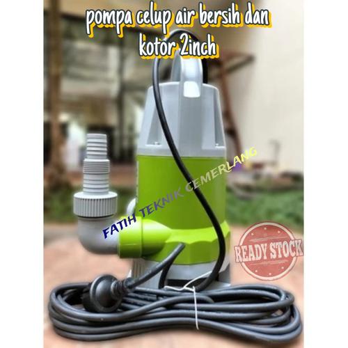 Jual Submersible Pump 2inch Pompa celup kolam ikan Air kotor dan Bersih ...
