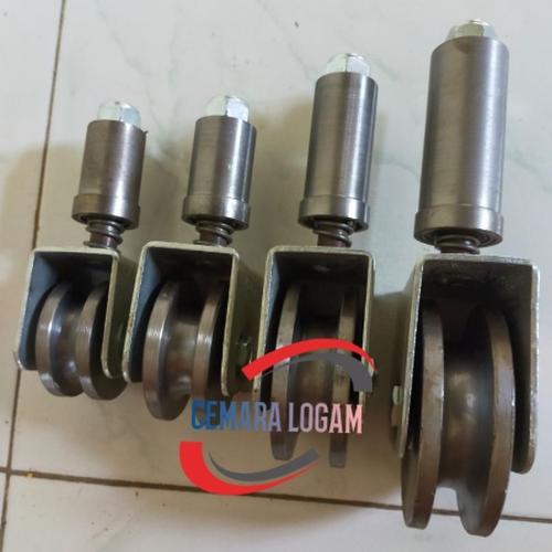 Jual RODA sliding besi super as pintu pagar besi stenlis dorong lipat ...